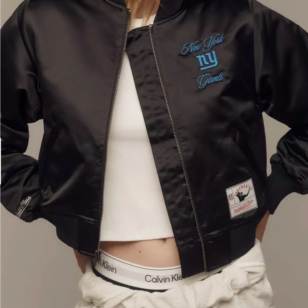 Mitchell & Ness | Jackets & Coats | Mitchell Ness Black Bomber Jacket ...